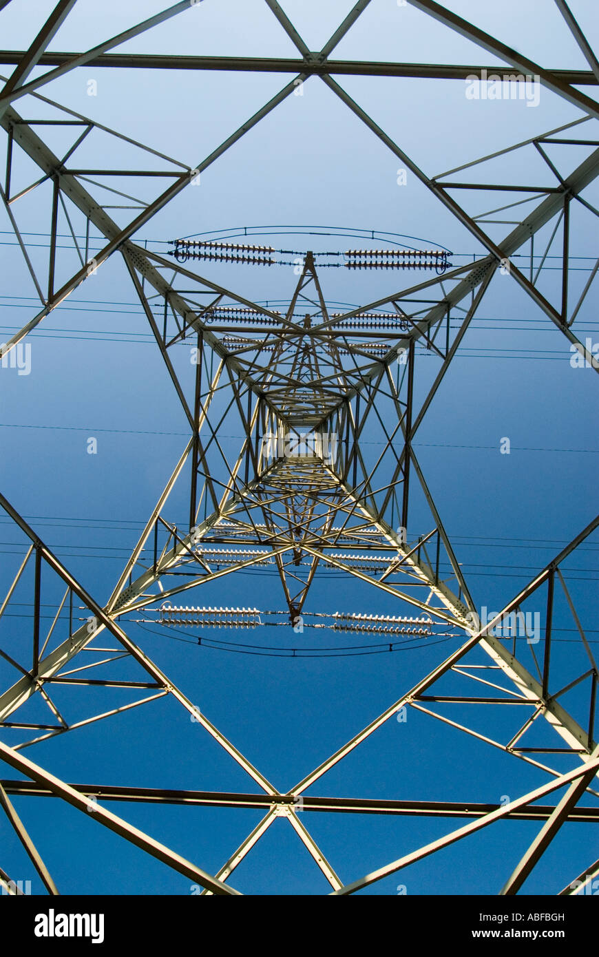 electric pylons in the uk carrying power around the west midlands in ...