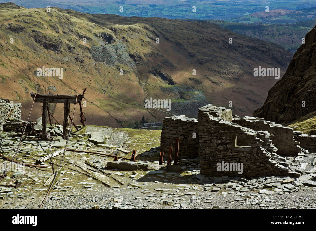 Disused Quarry Lake District England Stock Photos & Disused Quarry Lake ...