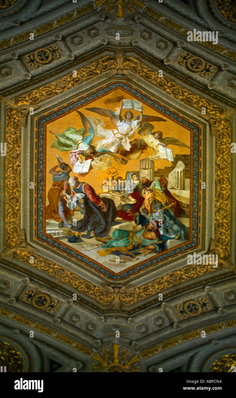 Angels Ceiling Mural Vatican Museum Rome Italy Stock Photo - Alamy