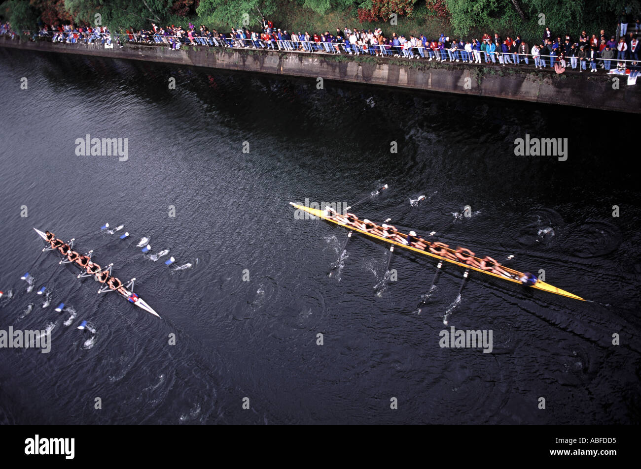 CREW RACES BLURRED SEATTLE WASHINGOTN Stock Photo - Alamy