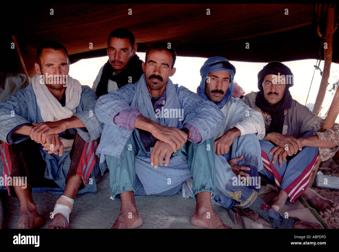 Nomads in the Moroccan Sahara Stock Photo - Alamy