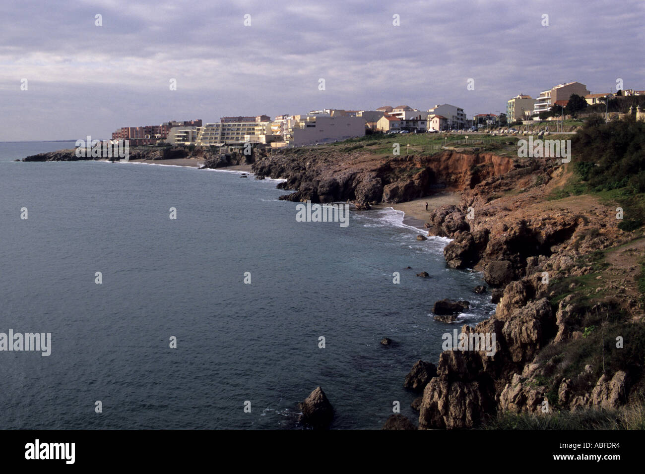 Promenade de la Corniche, Mediterranean coast near Sète, Herault ...