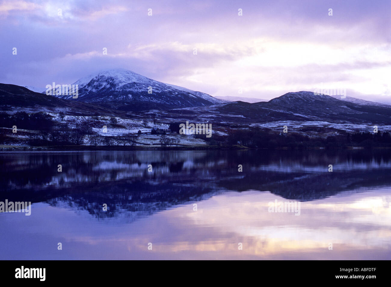 Dusk at Loch Rannoch, highland Perthshire, Scotland, UK Stock Photo - Alamy