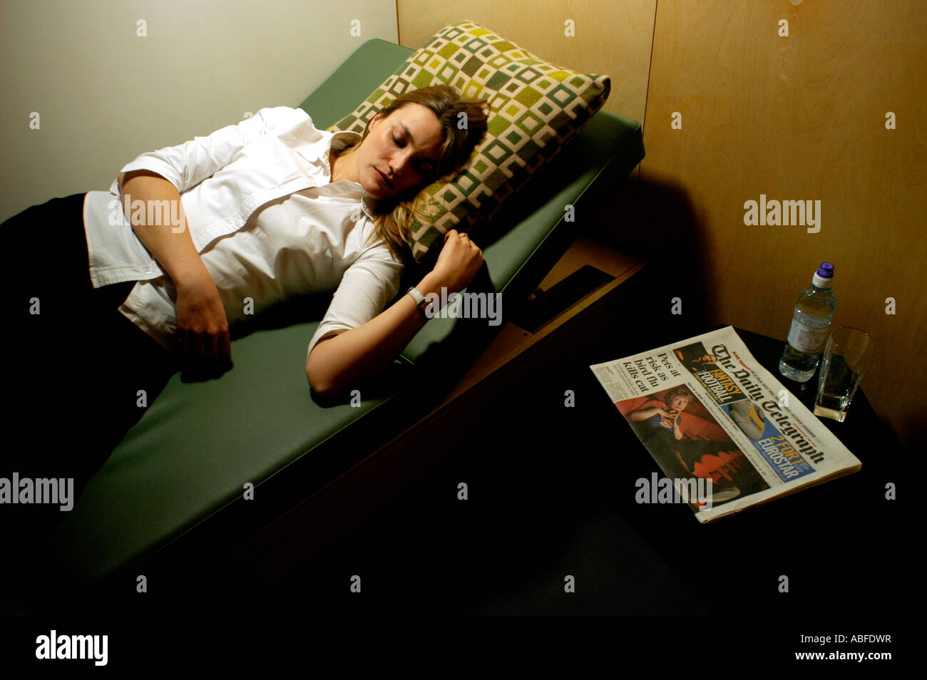A woman takes an afternoon nap Stock Photo - Alamy