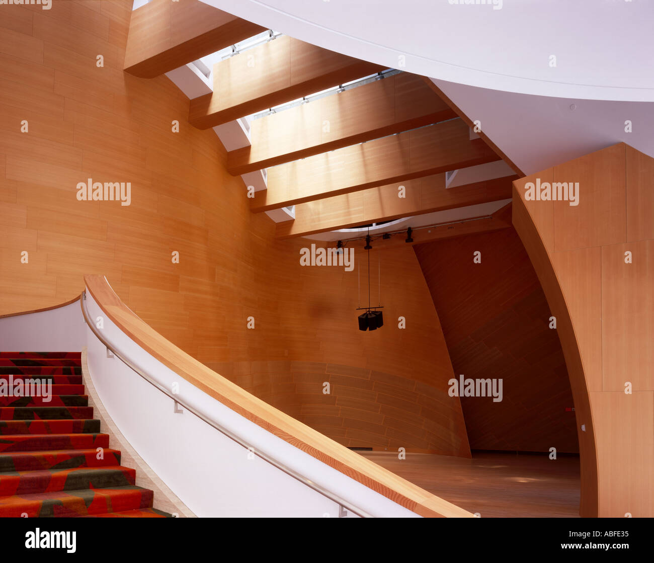 Walt Disney Concert Hall, Downtown Los Angeles - Staircase. Architect ...
