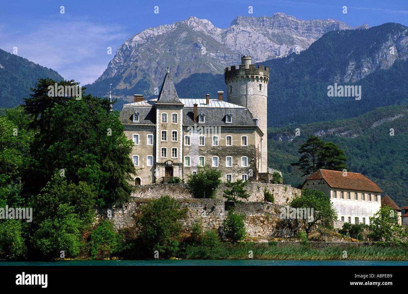 Chateau at Annecy French Alps Stock Photo - Alamy