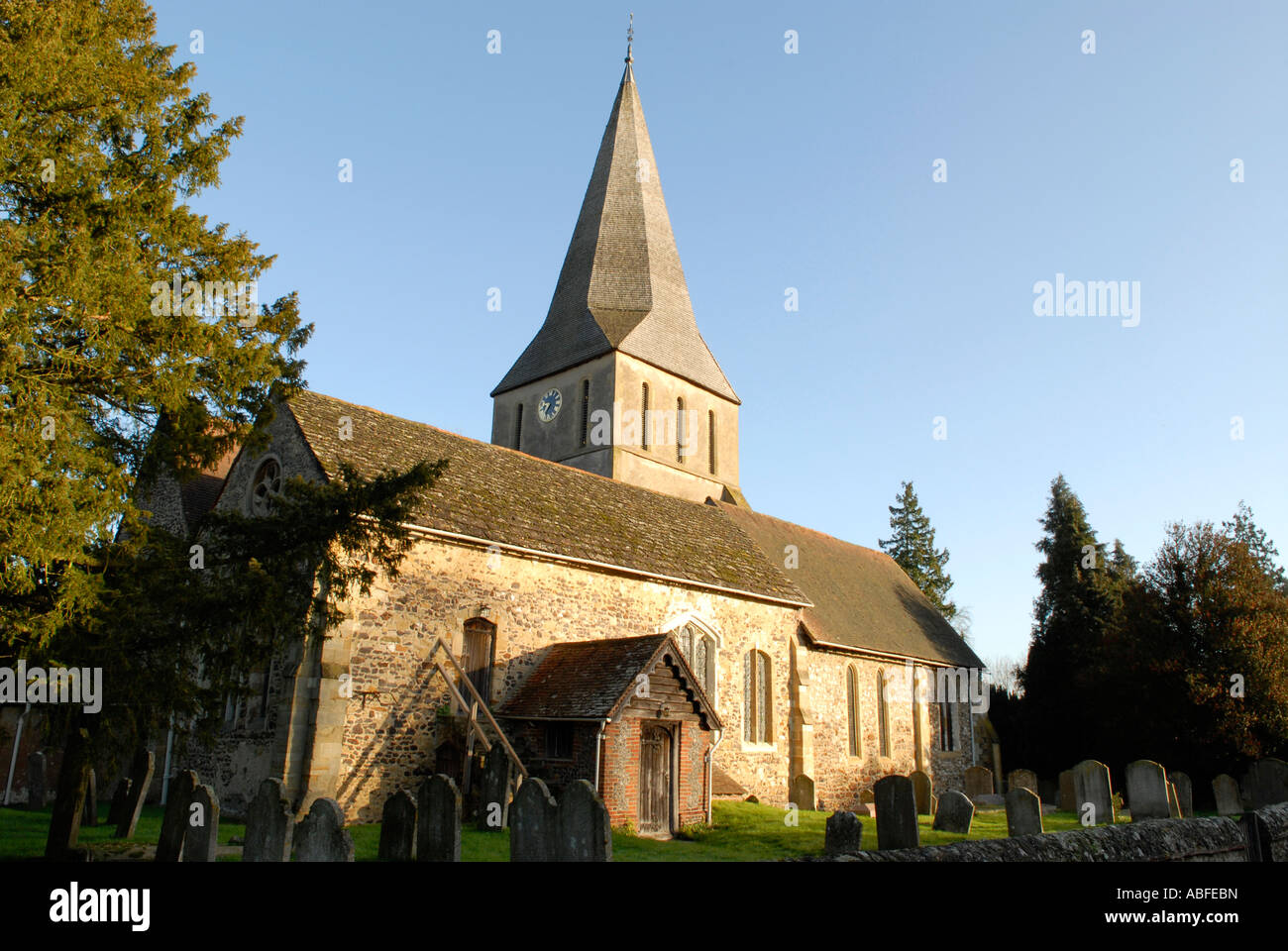 St james church shere surrey hi-res stock photography and images - Alamy
