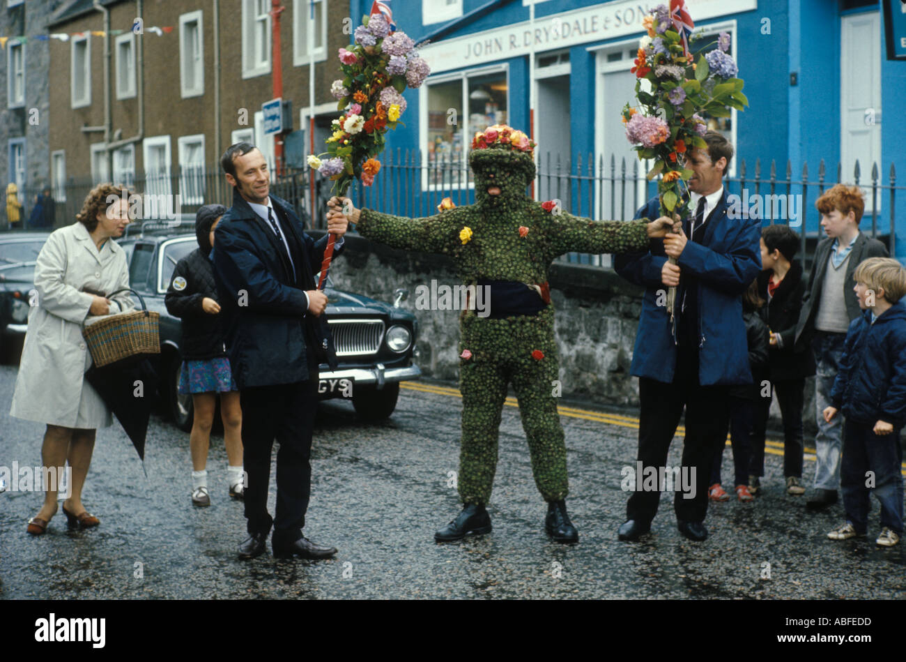 Burry Man or Burryman South Queensferry Nr Edinburgh second Friday ...