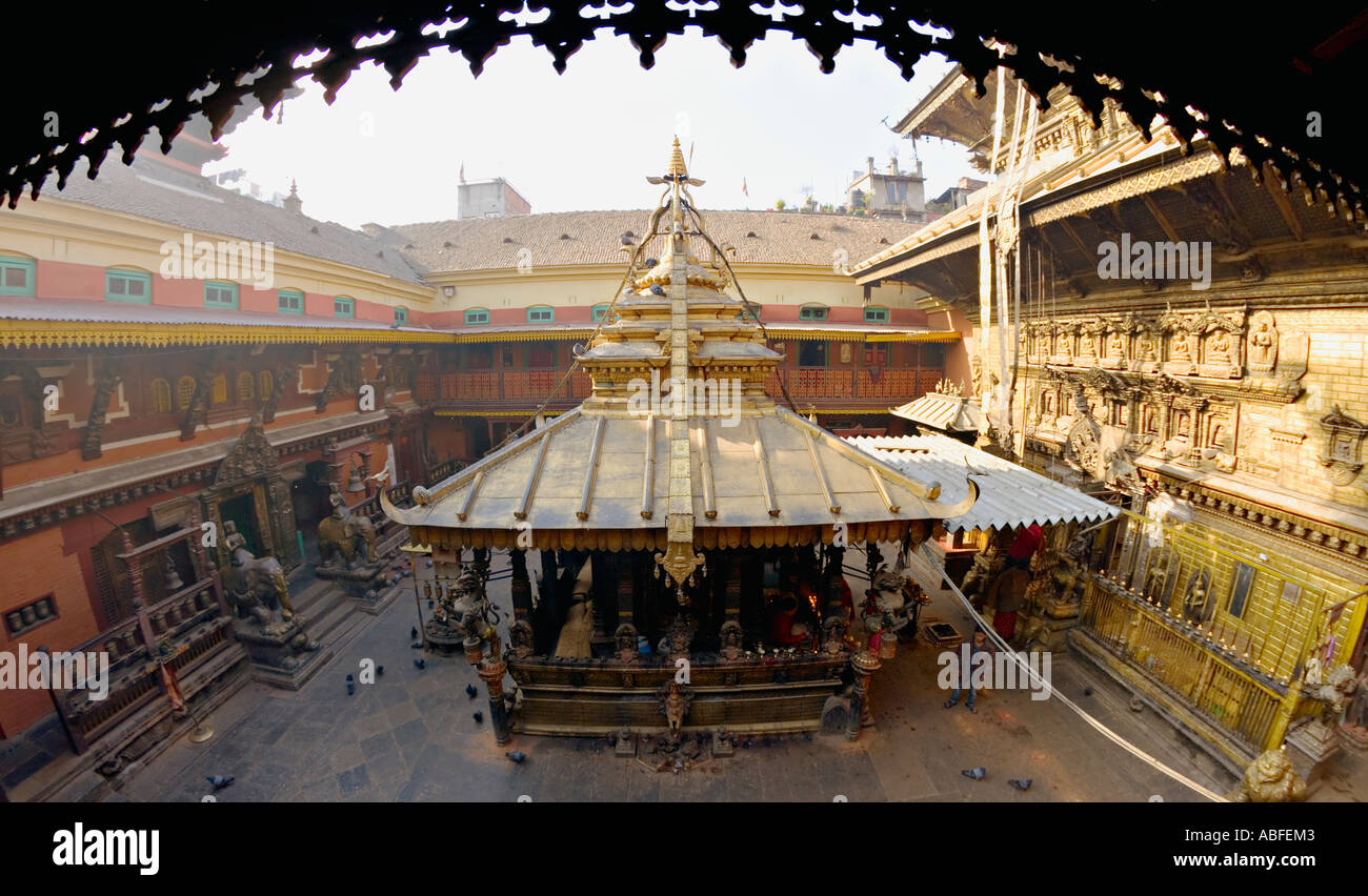 Inside the Golden Temple or Kwa Bahal, Patan, Kathmandu, Nepal Stock ...