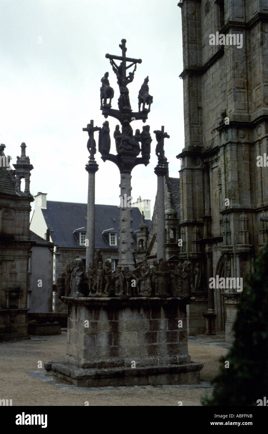 The calvary st thegonnec in brittany hi-res stock photography and ...