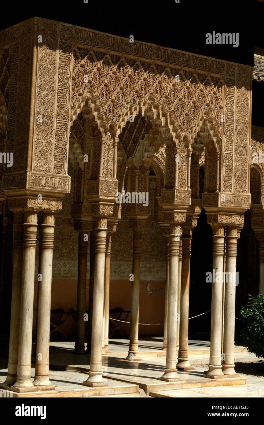 Mediterranean style courtyard arches columns hi-res stock photography ...