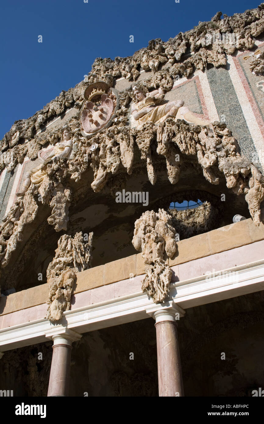 Entrance to a grotto in the Boboli Gardens, Florence, Tuscany, Italy ...