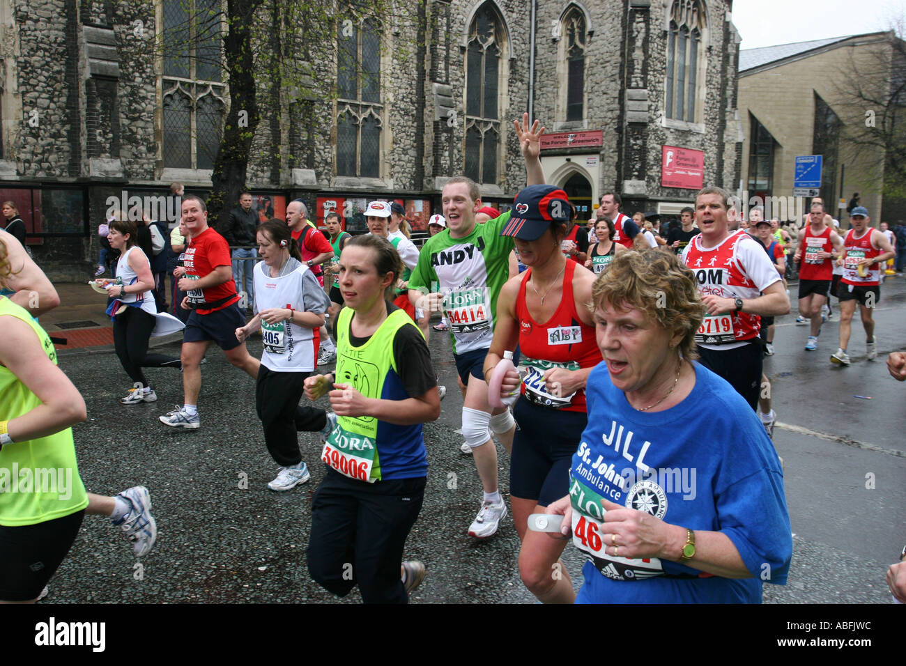 The London Marathon 2006, Greenwich London England Stock Photo - Alamy