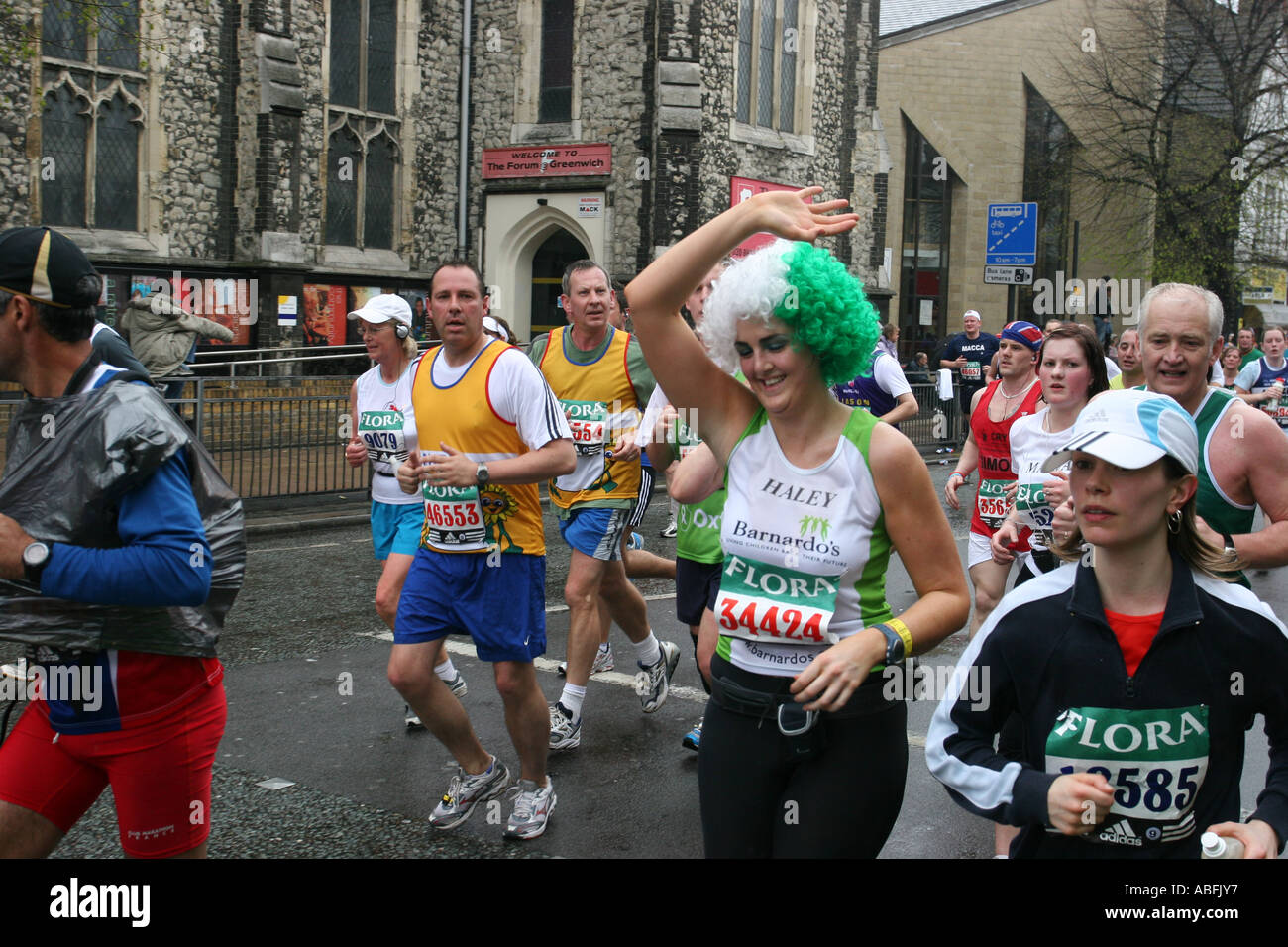 The London Marathon 2006, Greenwich London England Stock Photo - Alamy