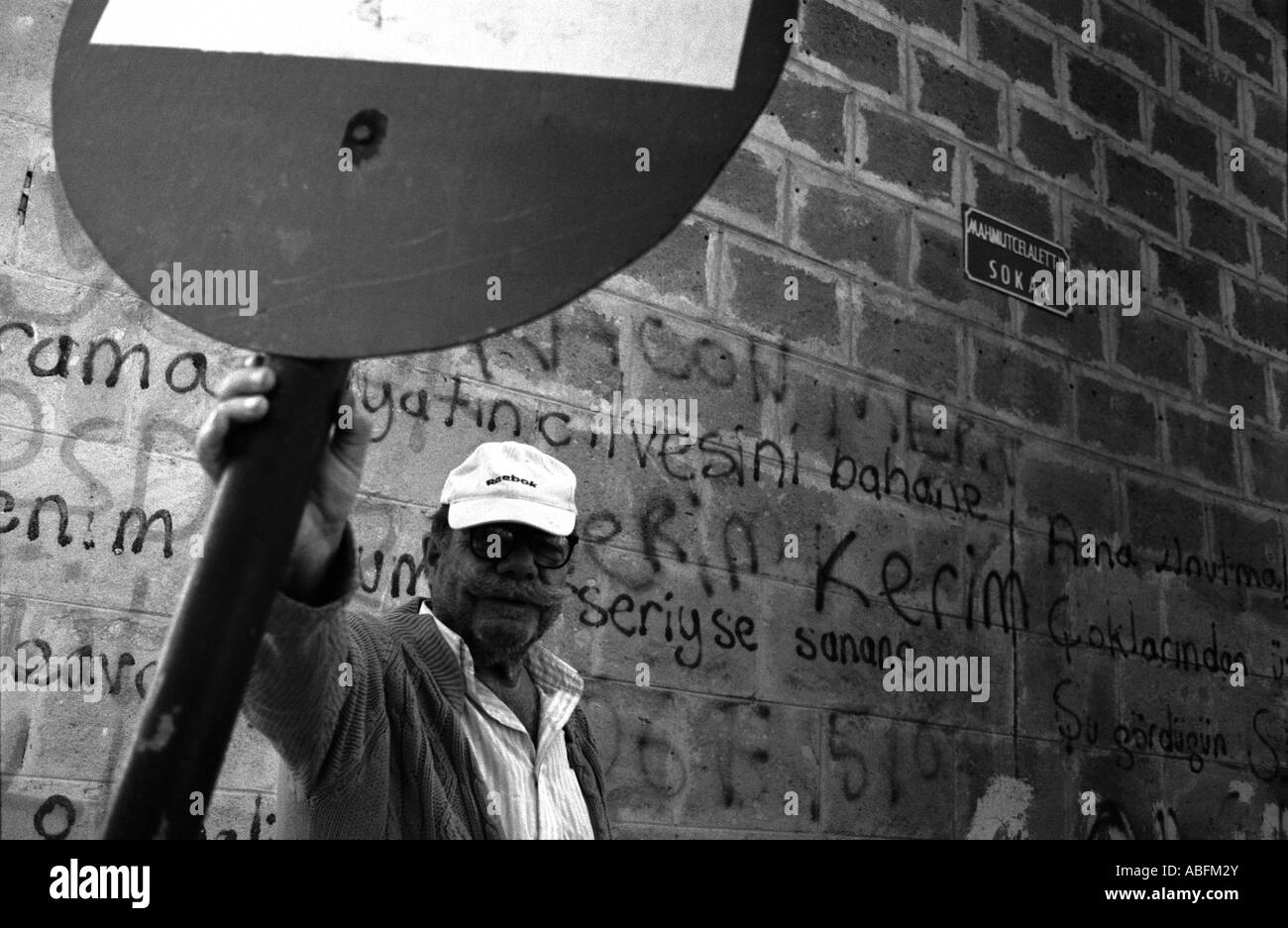 No entry graffiti man no entry graffiti Black and White Stock Photos ...