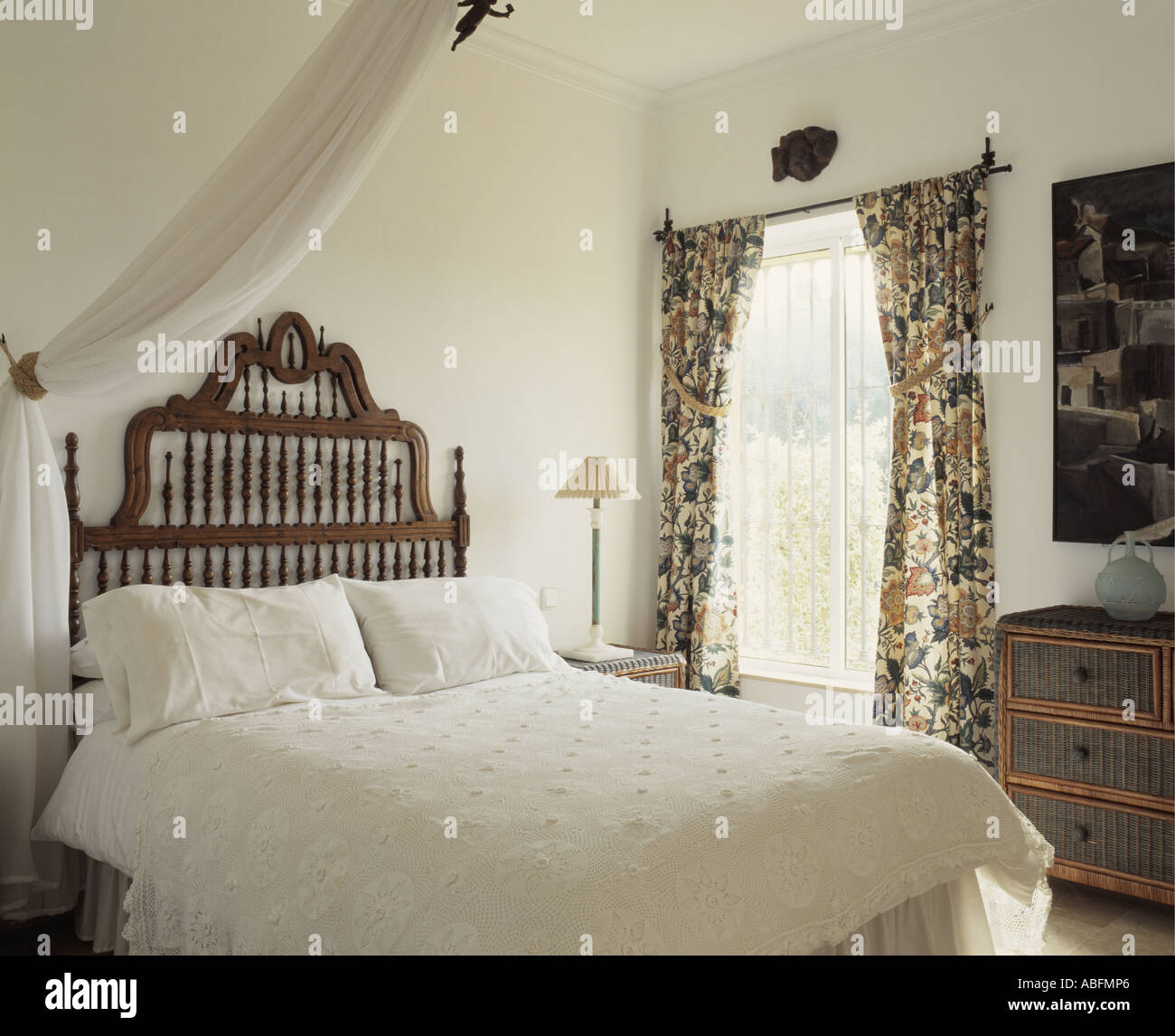 Interiors traditional spanish bedroom hi-res stock photography and ...