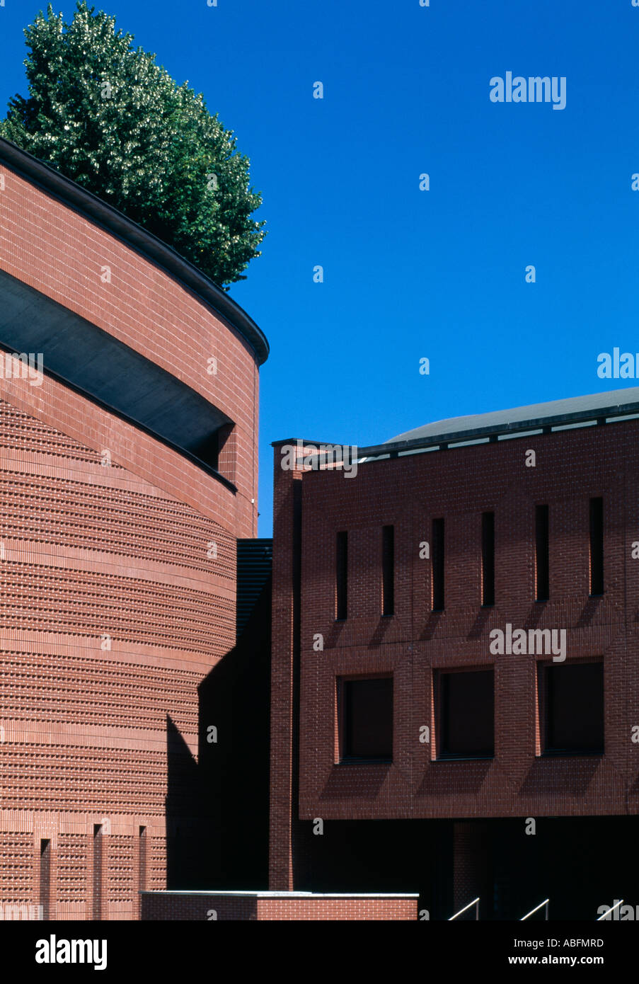 Evry Cathedral, 1992 - 1995. Architect: Mario Botta Stock Photo - Alamy