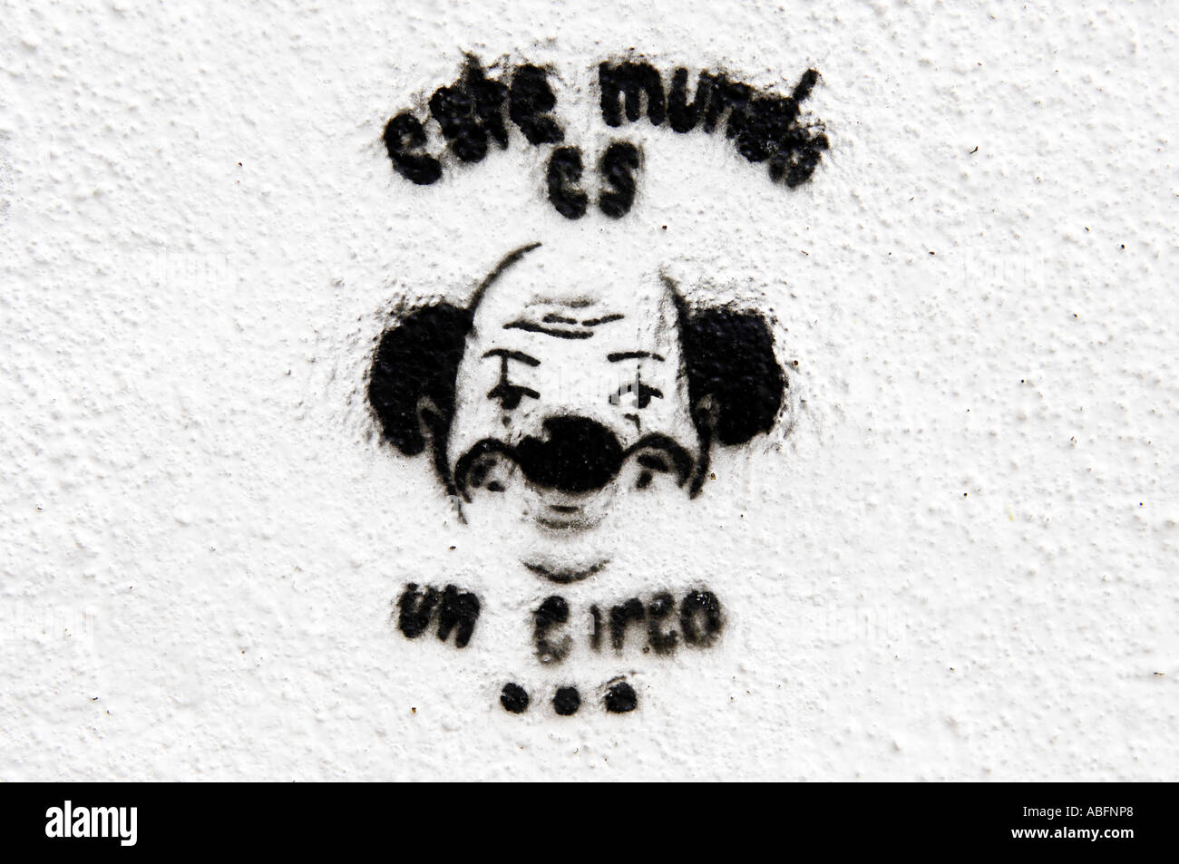 Clown Face Stencil