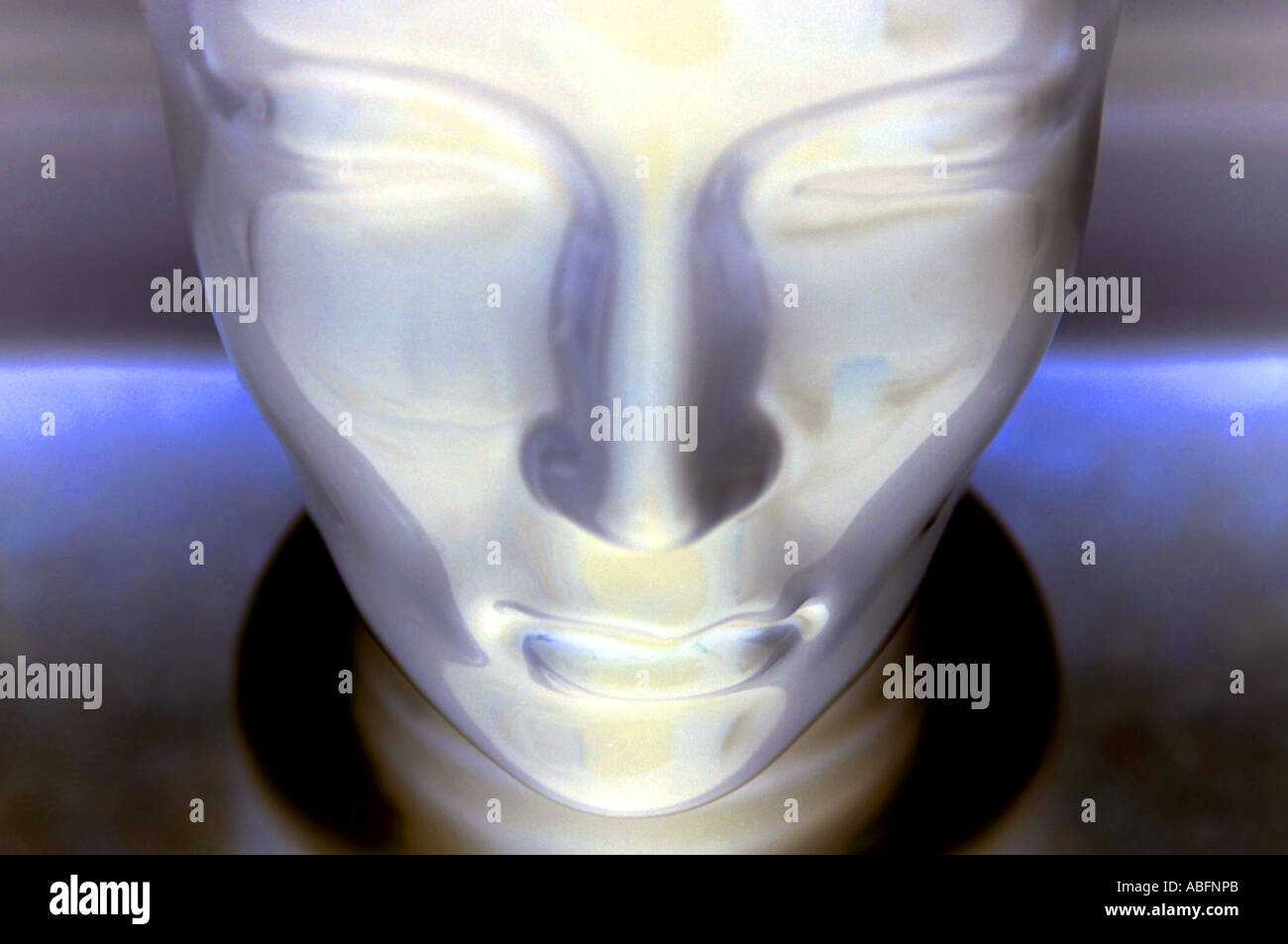 ceramic head white sci-fi science fiction alien graphic design ...