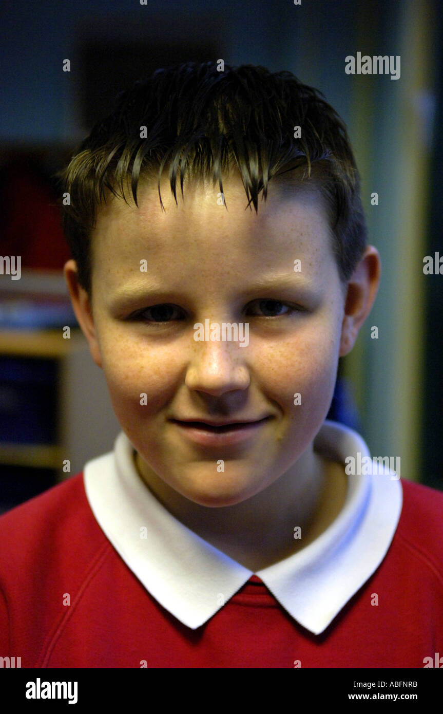year seven 7 eleven years old boy male school education portrait kid ...