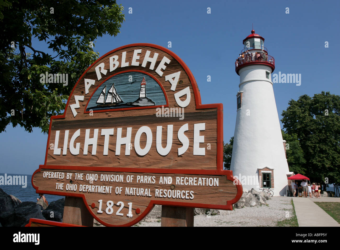 Marblehead lighthouse Sandusky ohio Stock Photo - Alamy