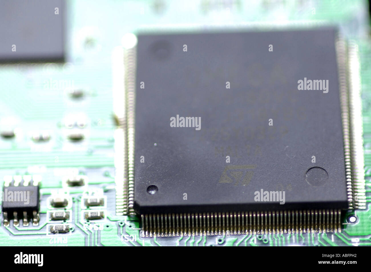 chip computer part technology motherboard intel Stock Photo - Alamy