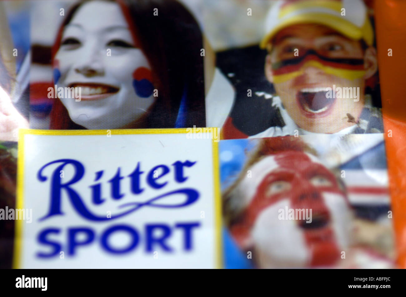 ritter sport world cup chocolate fans packet wrapper wrapping german ...