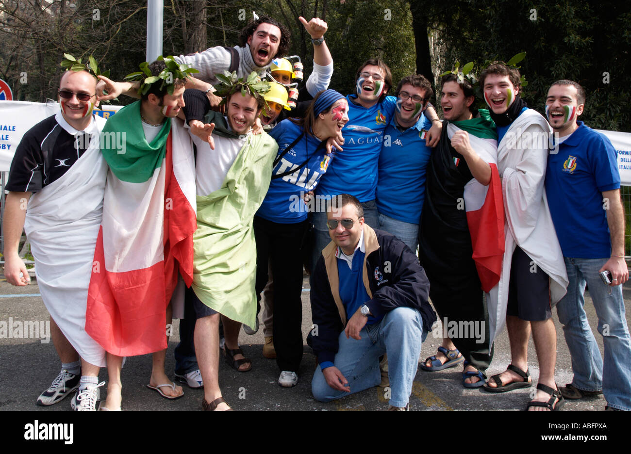 Italian rugby fans rome hi-res stock photography and images - Alamy