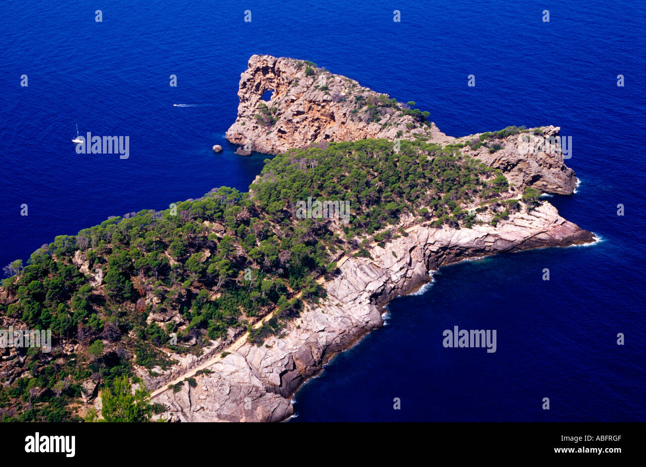 Sa Foradada, Valldemossa .Majorca. Balearic Islands. Spain Stock Photo ...