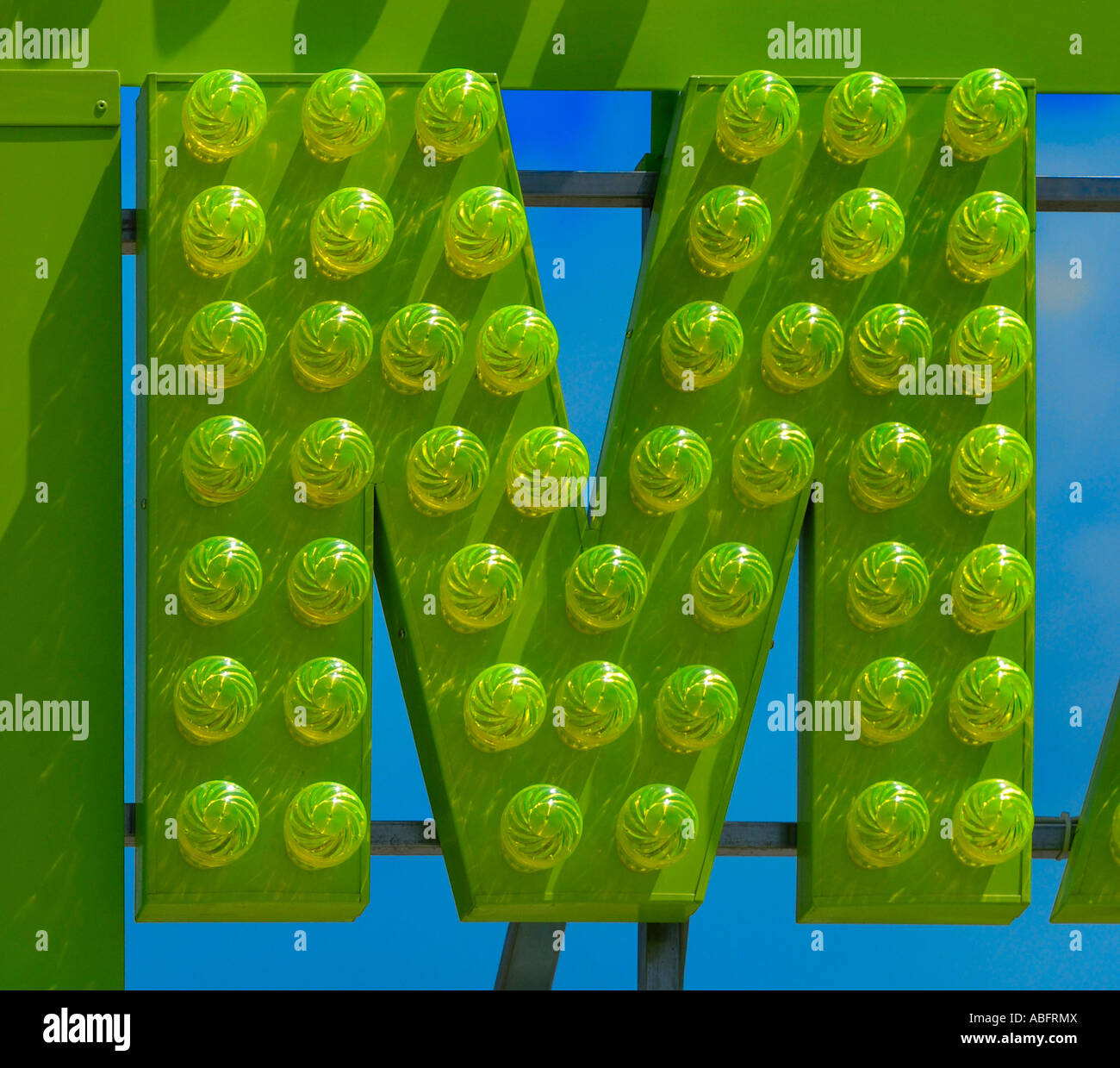 LETTER M NEON FIGURE ALPHABET Stock Photo - Alamy