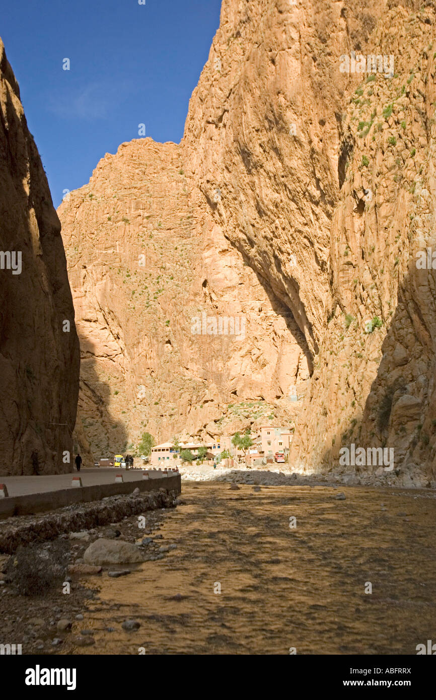River runs through Gorges du Todra Morocco Stock Photo - Alamy