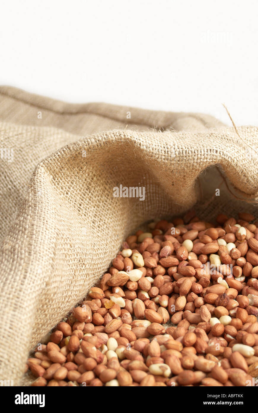 Sack of Peanuts Stock Photo - Alamy