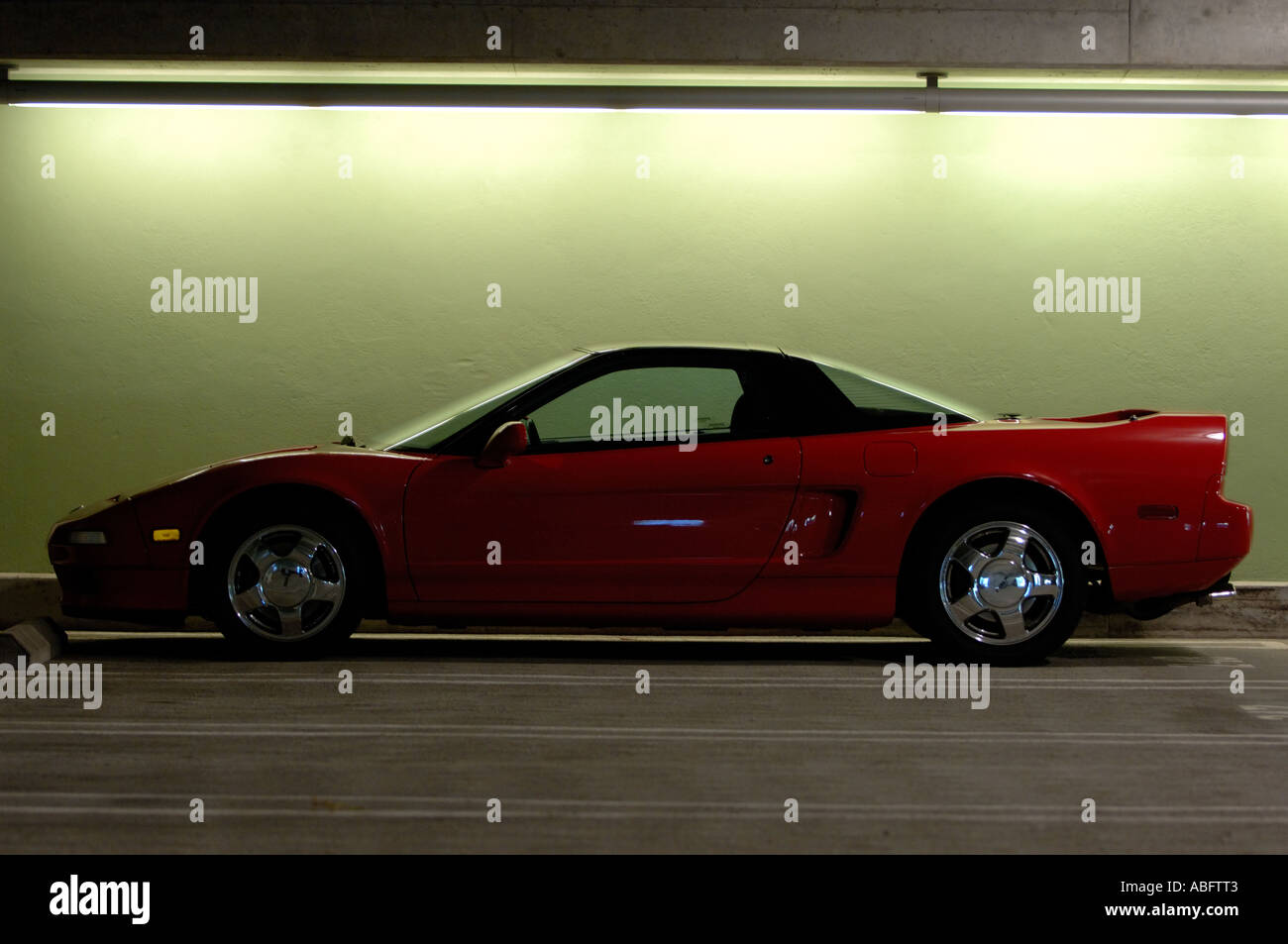 Modern sport car parked in garage Acura NSX couped Stock Photo - Alamy