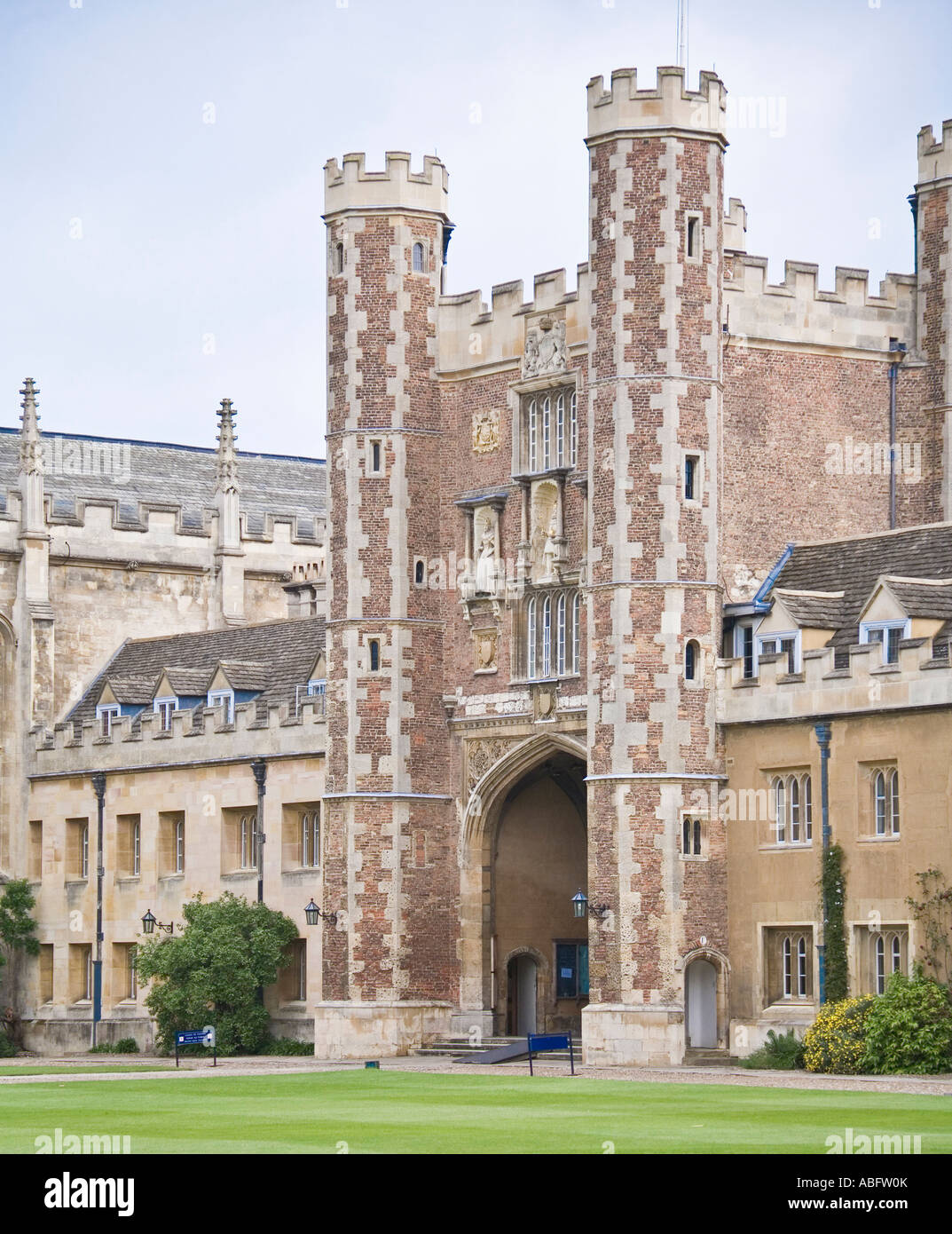 Main gate of Trinity College Cambridge Stock Photo - Alamy