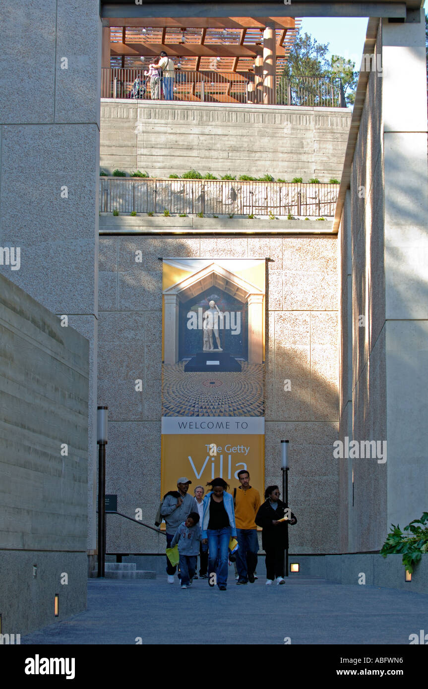 Entry Pavilion at the Getty Villa, Malibu California Stock Photo - Alamy