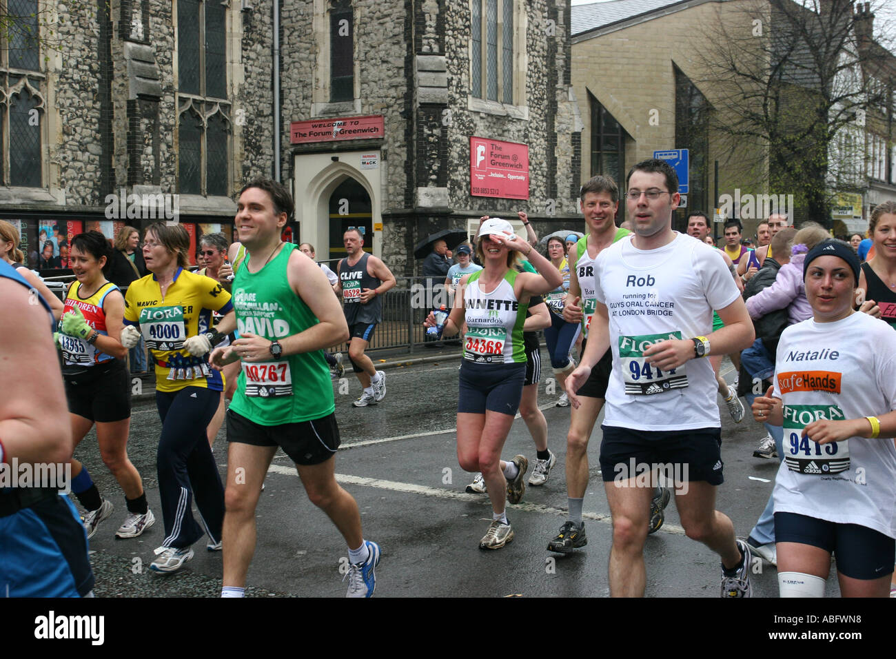 The London Marathon 2006, Greenwich London England Stock Photo - Alamy