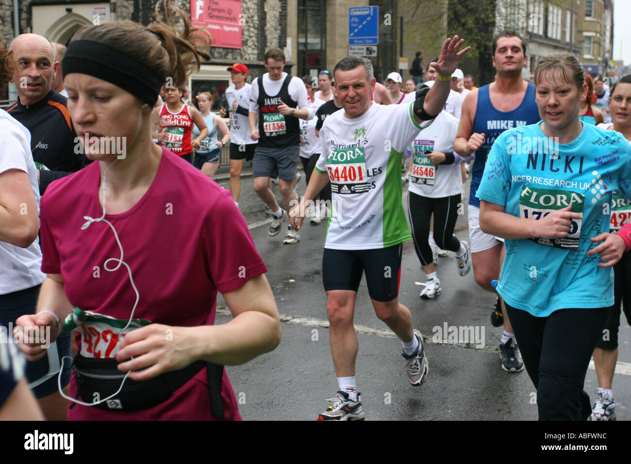 The London Marathon 2006, Greenwich London England Stock Photo - Alamy