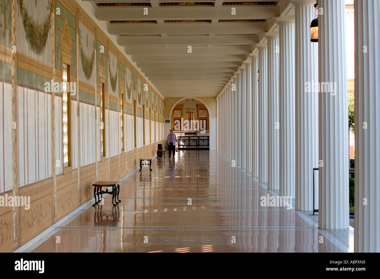 Covered roman walkway hi-res stock photography and images - Alamy