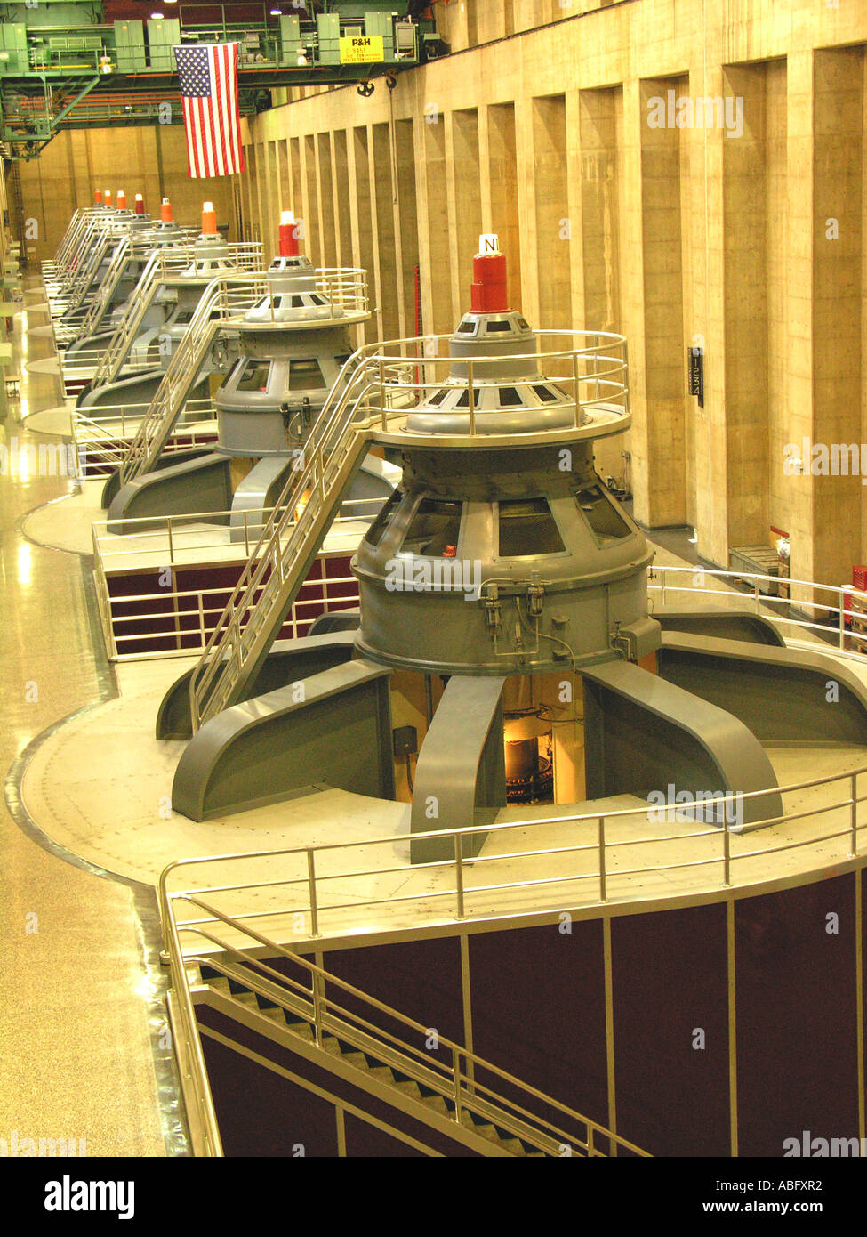 Nevada Hoover Dam generators Stock Photo - Alamy