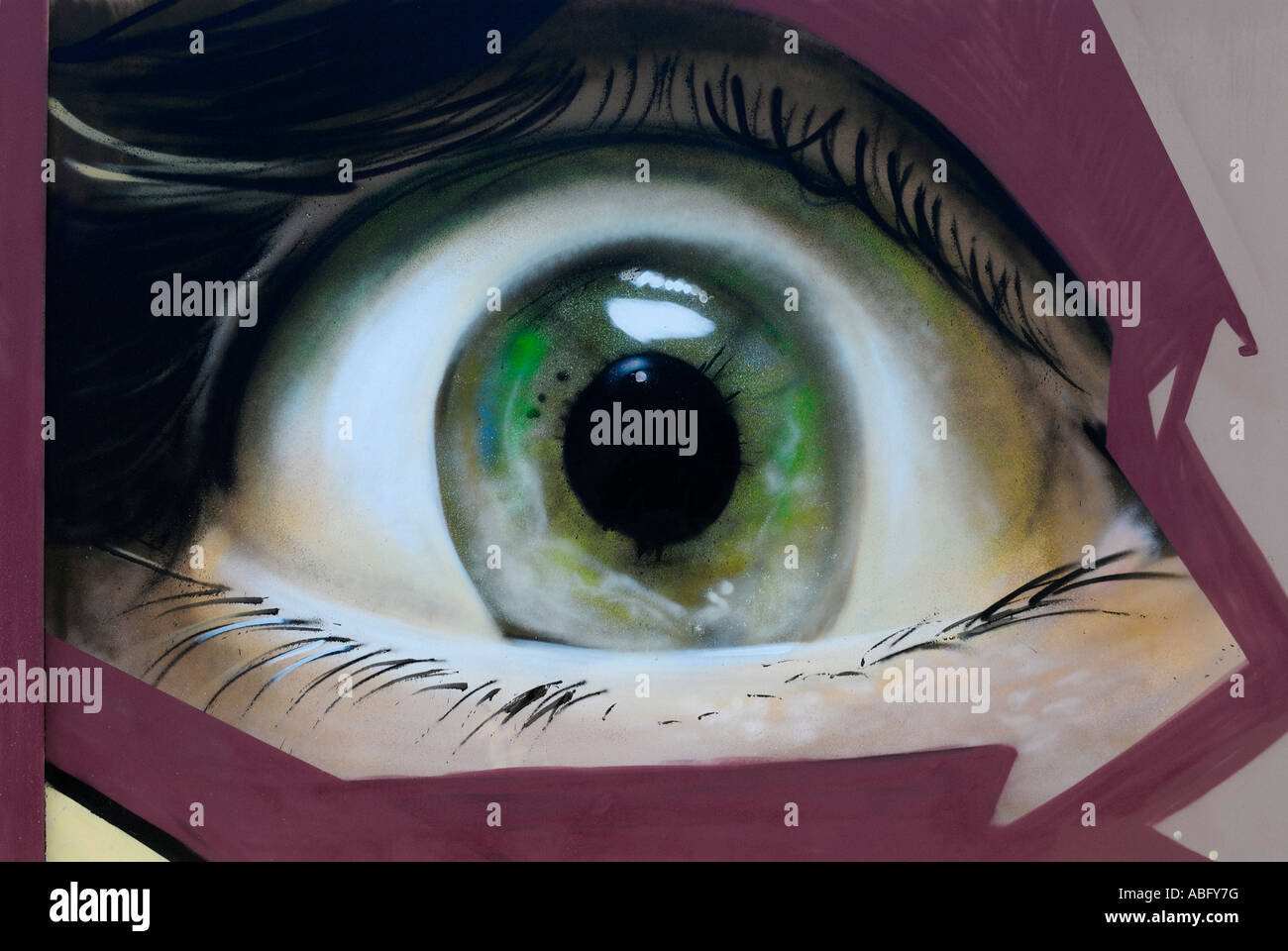 Graffiti eye hi-res stock photography and images - Alamy