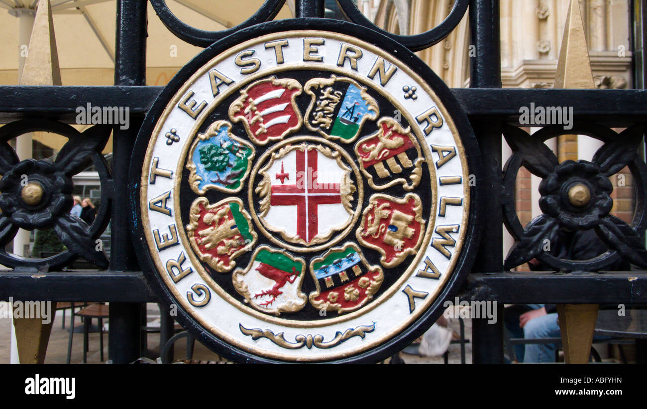 Great Eastern Railway insignia Liverpool Street station, London, UK ...