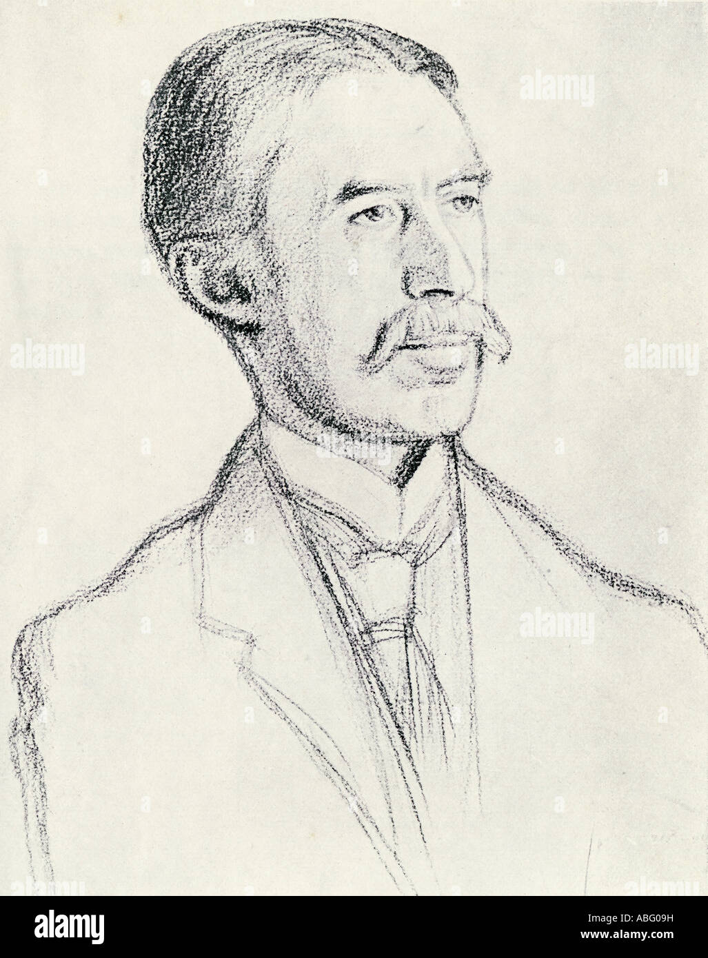 Alfred Edward Housman, aka A E Housman, 1859 - 1936. English poet Stock ...