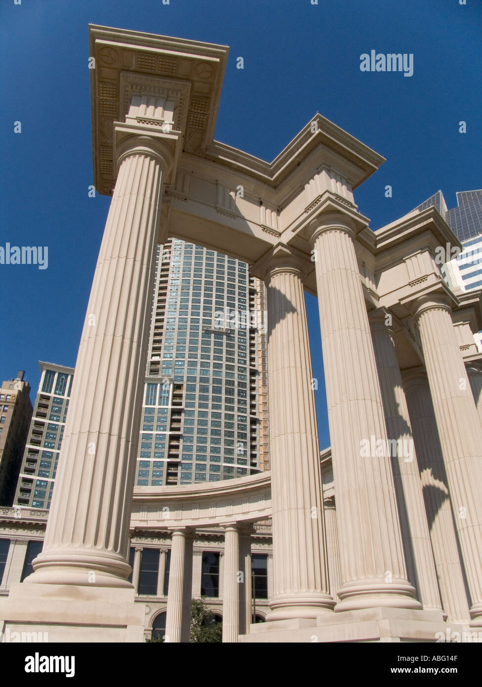 Millennium Monument Wrigley Square in Millennium Park Chicago Illinois ...