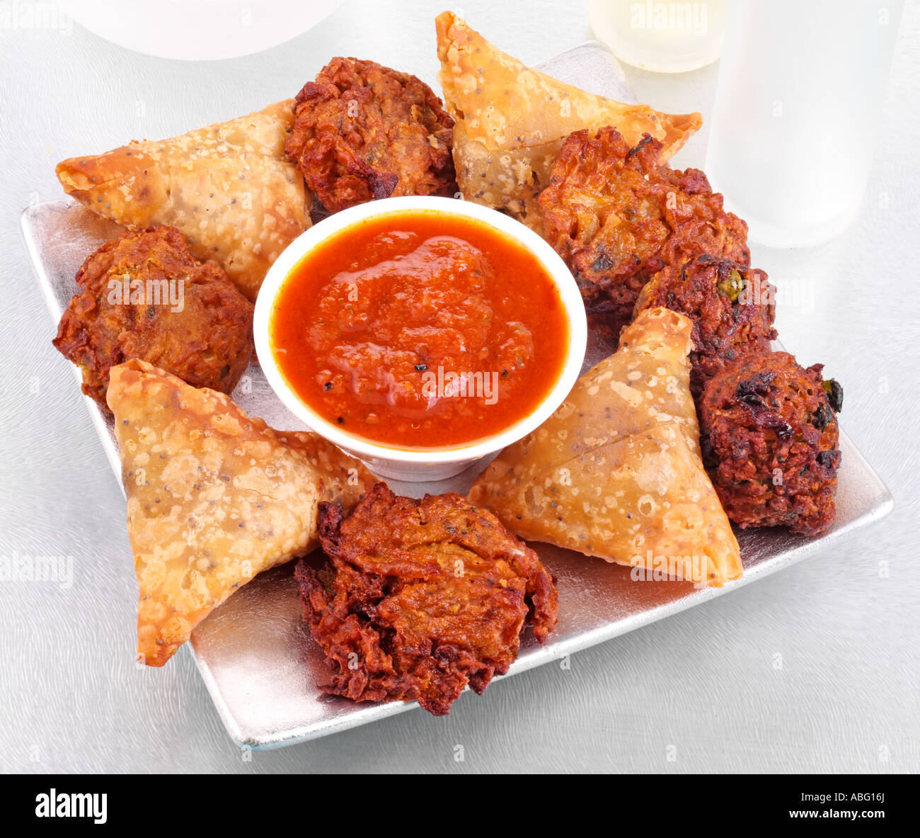 INDIAN SNACK SELECTION Stock Photo - Alamy