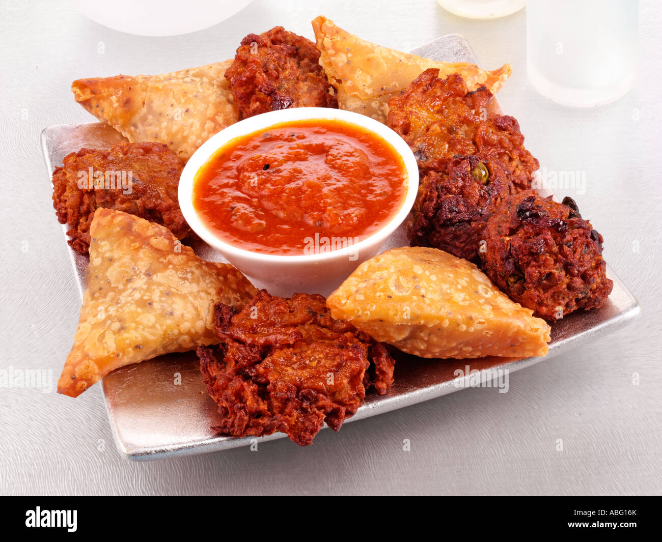 INDIAN SNACK SELECTION Stock Photo - Alamy