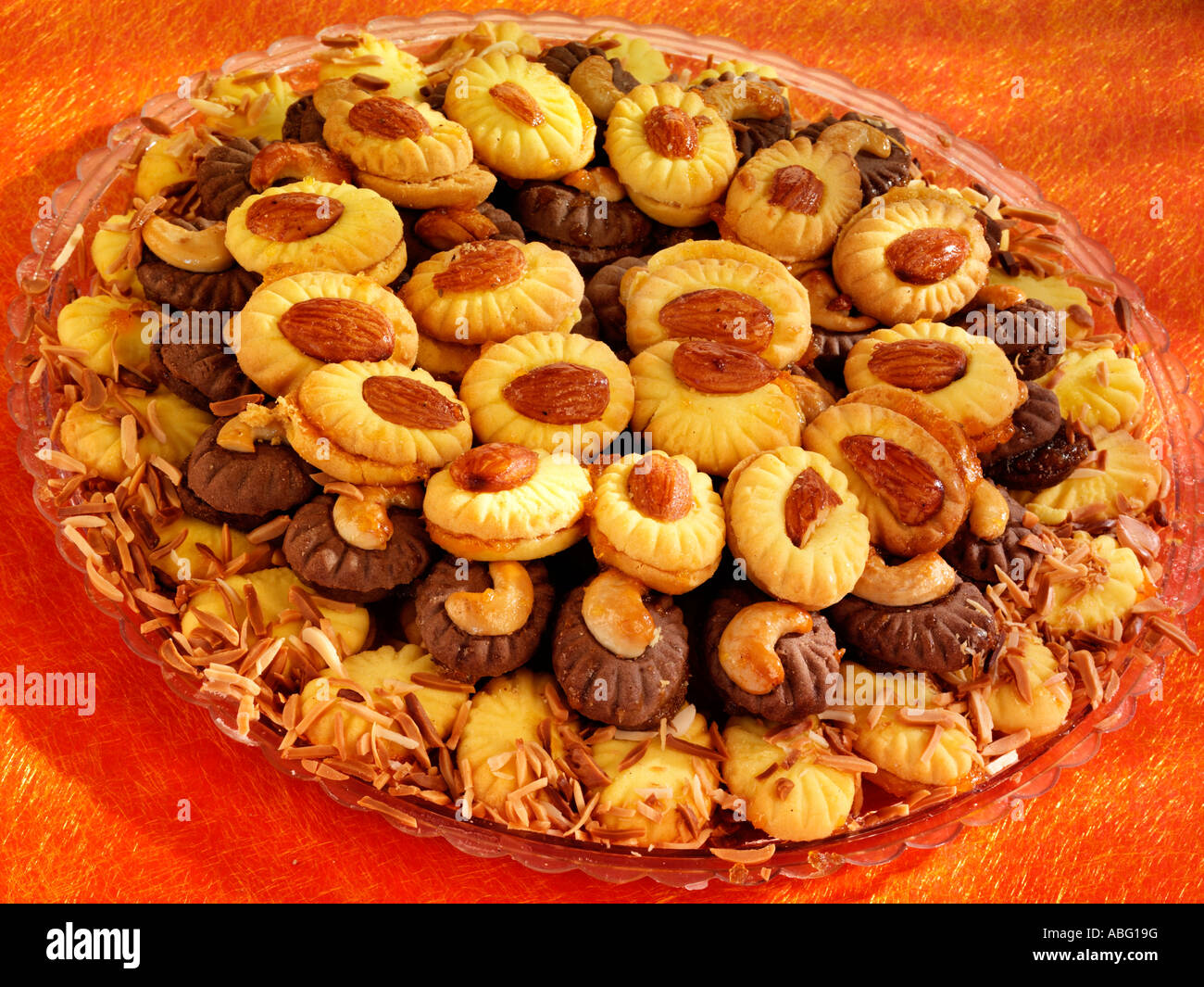 Persian Shirini Badami, Persian Almond Cookies Stock Photo, Royalty ...