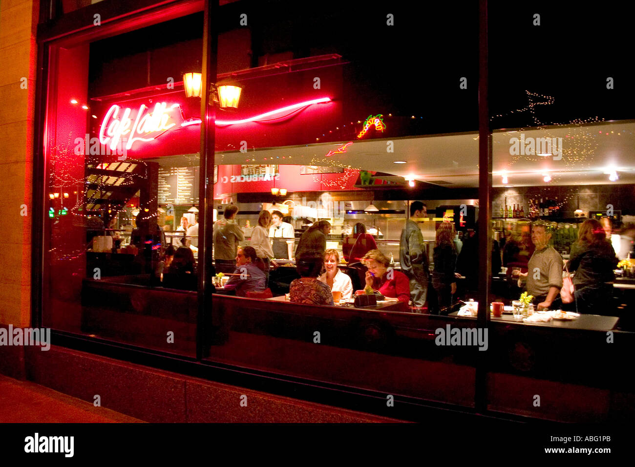Grand Avenue's Cafe Latte patrons enjoying delicious food and drink. St ...