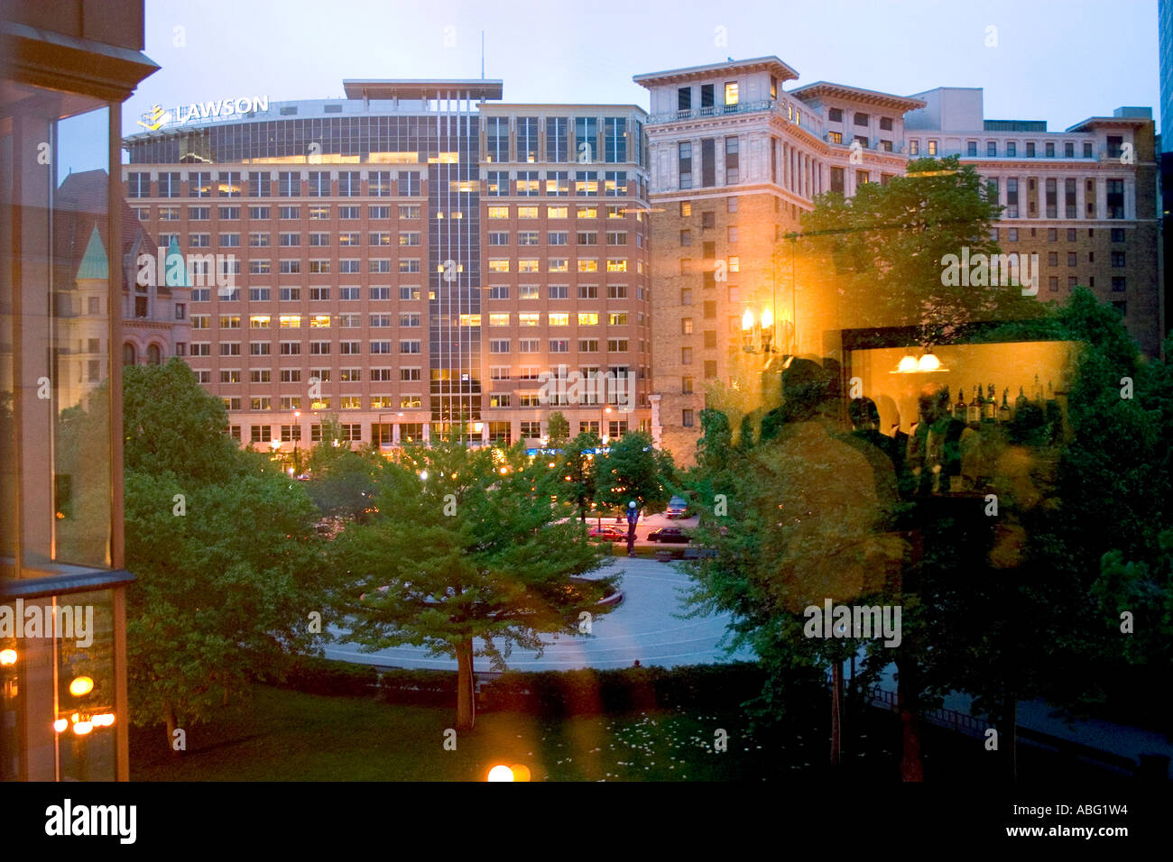 Landmark Center Lawson Building St Paul Hotel and Rice Park from the ...