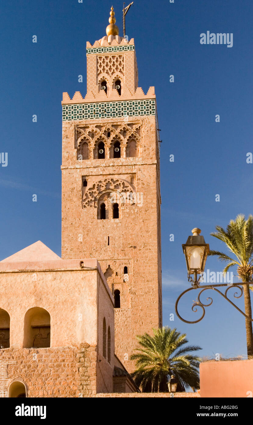 La Koutoubia tower minaret Marrakech Morocco Stock Photo - Alamy