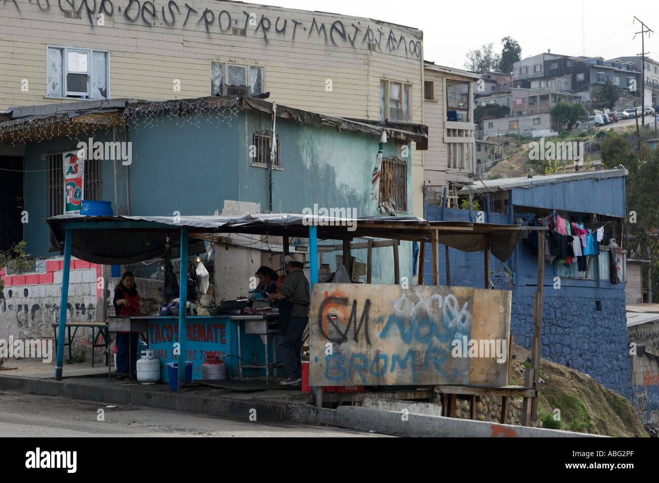 Tacos el Remate Taco Stand, Tijuana, Mexico Stock Photo - Alamy